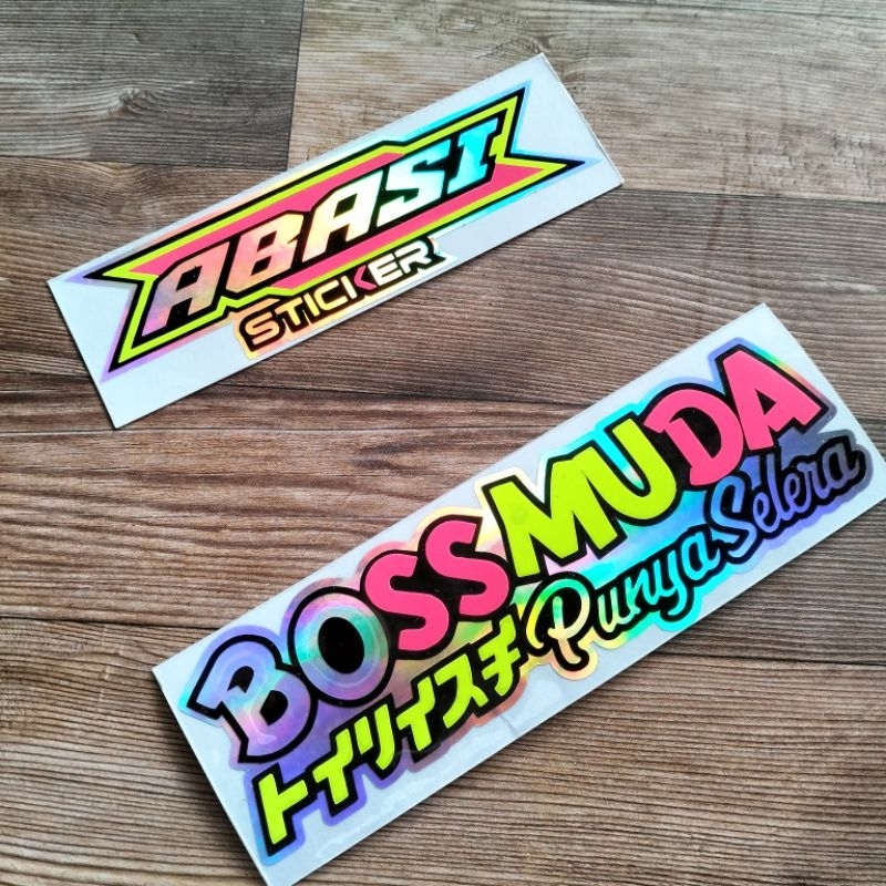 Jual sticker boss muda punya selera sticker cutting | Shopee Indonesia