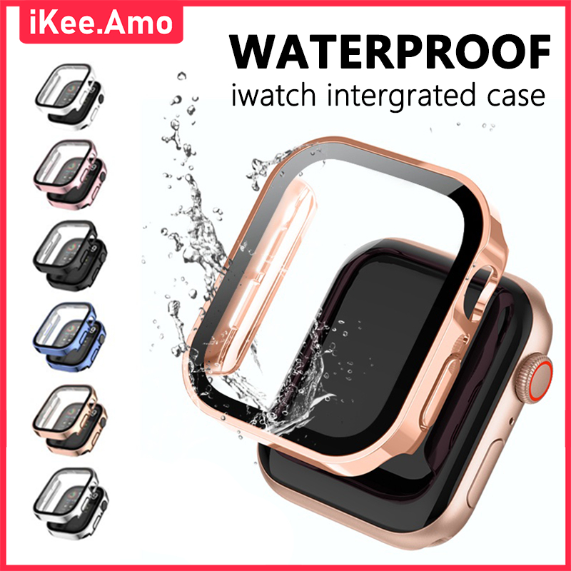 Jual Waterproof Protective Case for Apple Watch Screen Protector 2in1 ...