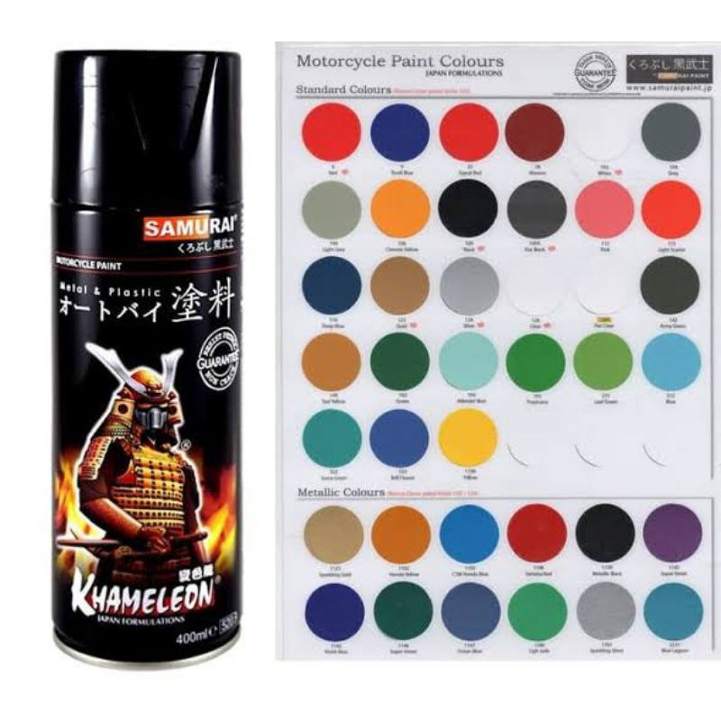 Jual Samurai Paint Hi temp #h2 ( isi 300 ml & Warna hitam doff ) cat ...