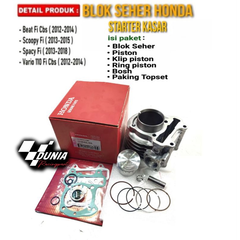 Jual Blok Seher Set Komplit Piston Starter Kasar Beat fi Scoopy fi Vario 110 fi Spacy fi KODE ...