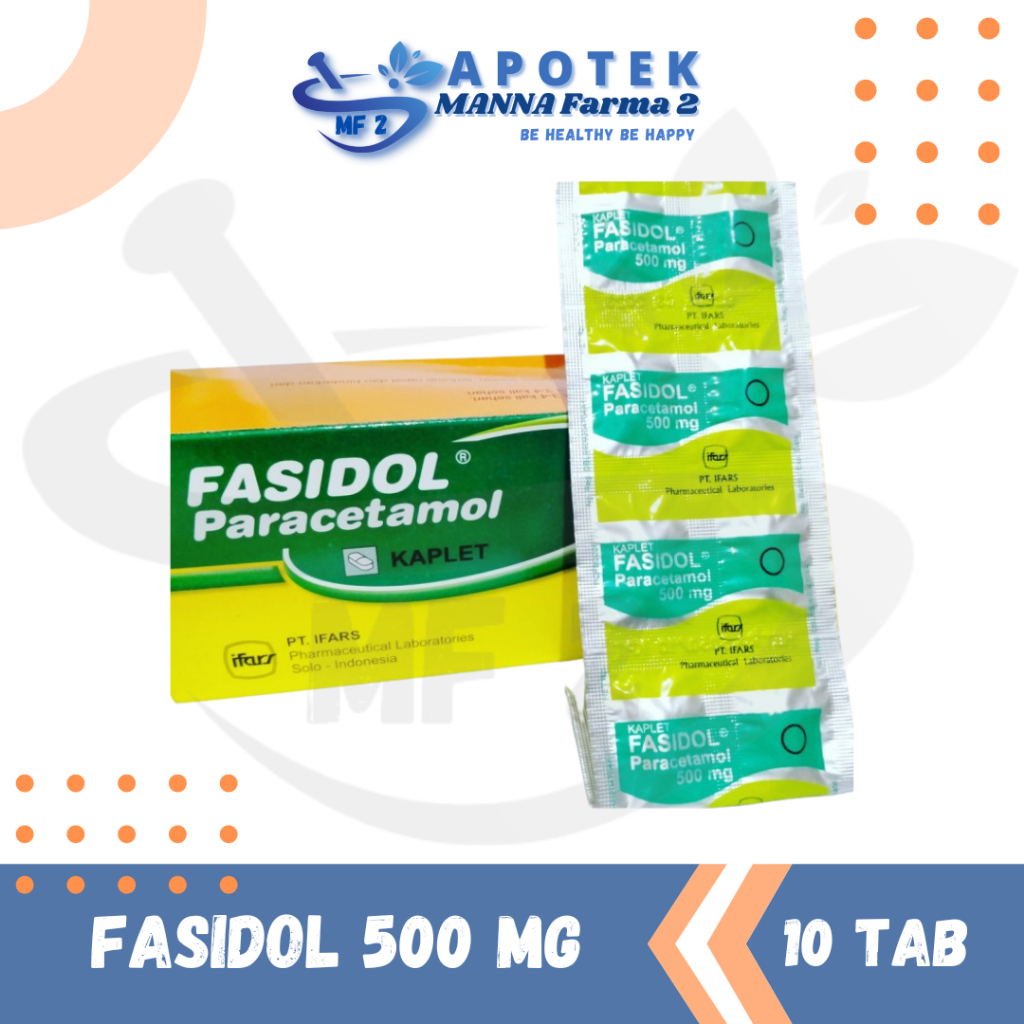 Jual FASIDOL TABLET (PARACETAMOL 500MG PER STRIP 10 TABLET) | Shopee ...