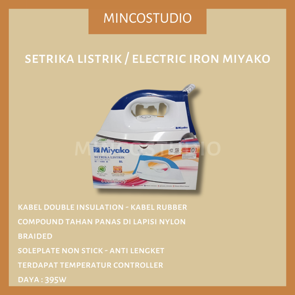 Jual MIYAKO SETRIKA LISTRIK / ELECTRIC IRON MIYAKO | Shopee Indonesia Jual MIYAKO SETRIKA LISTRIK / ELECTRIC IRON MIYAKO | Shopee Indonesia