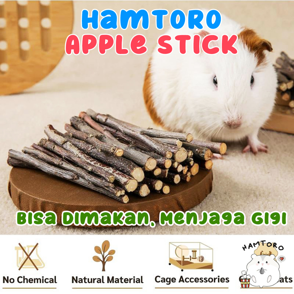 Jual Mainan Hamster Stik Apel, Hamster Apple Orchard Stick | Shopee ...