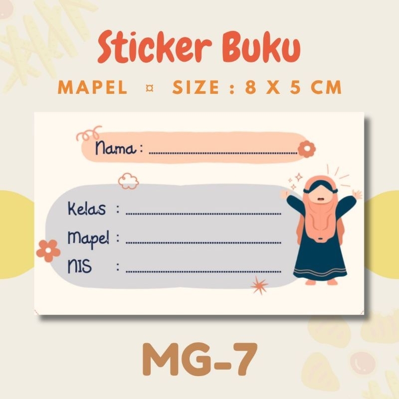 Jual Sticker Mapel Sekolah Lucu | MURAH | Anak SD, SMP, SMA | Shopee ...