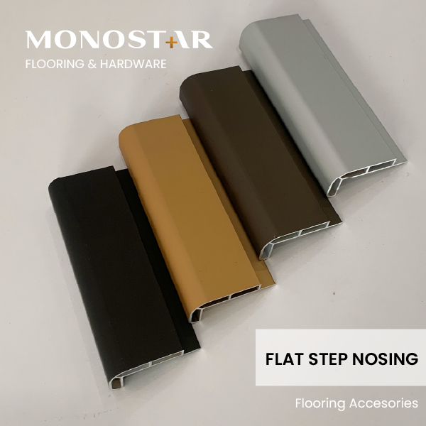 Jual FLAT STEP NOSING – KUKU MACAN AKSESORIS TANGGA VARIASI MATT LANTAI SPC | Shopee Indonesia