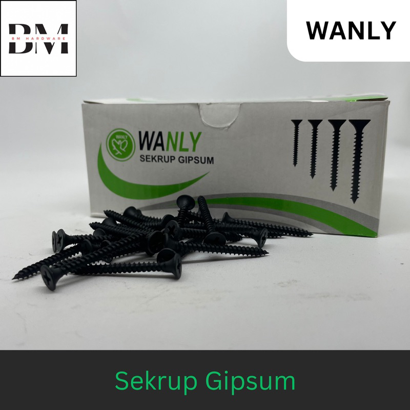 Jual Sekrup Gipsum WANLY 1 Kotak 1” , 1 1/4” , 1 1/2” , 2” | Shopee ...