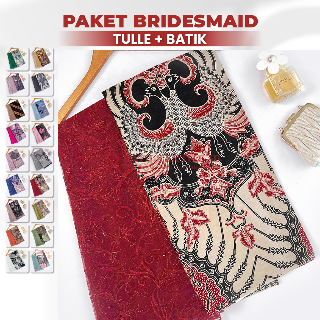 Jual Paket Seragam Bridesmaid Lengkap Wisuda Lamaran Keluarga Kain ...