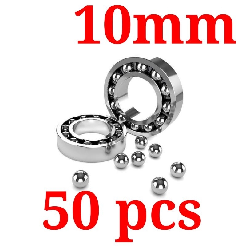 Jual bantalan baja 50 butir steel ball isian bearing 10mm | Shopee ...