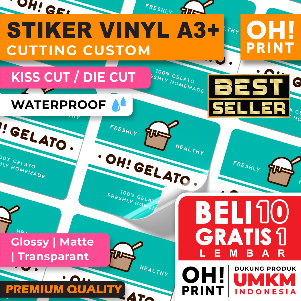 Jual Cetak Stiker Vinyl / Cetak Stiker Label Kemasan / Label Usaha ...