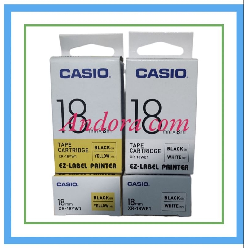 Jual Pita EZ-Label printer Casio 18mm | Shopee Indonesia