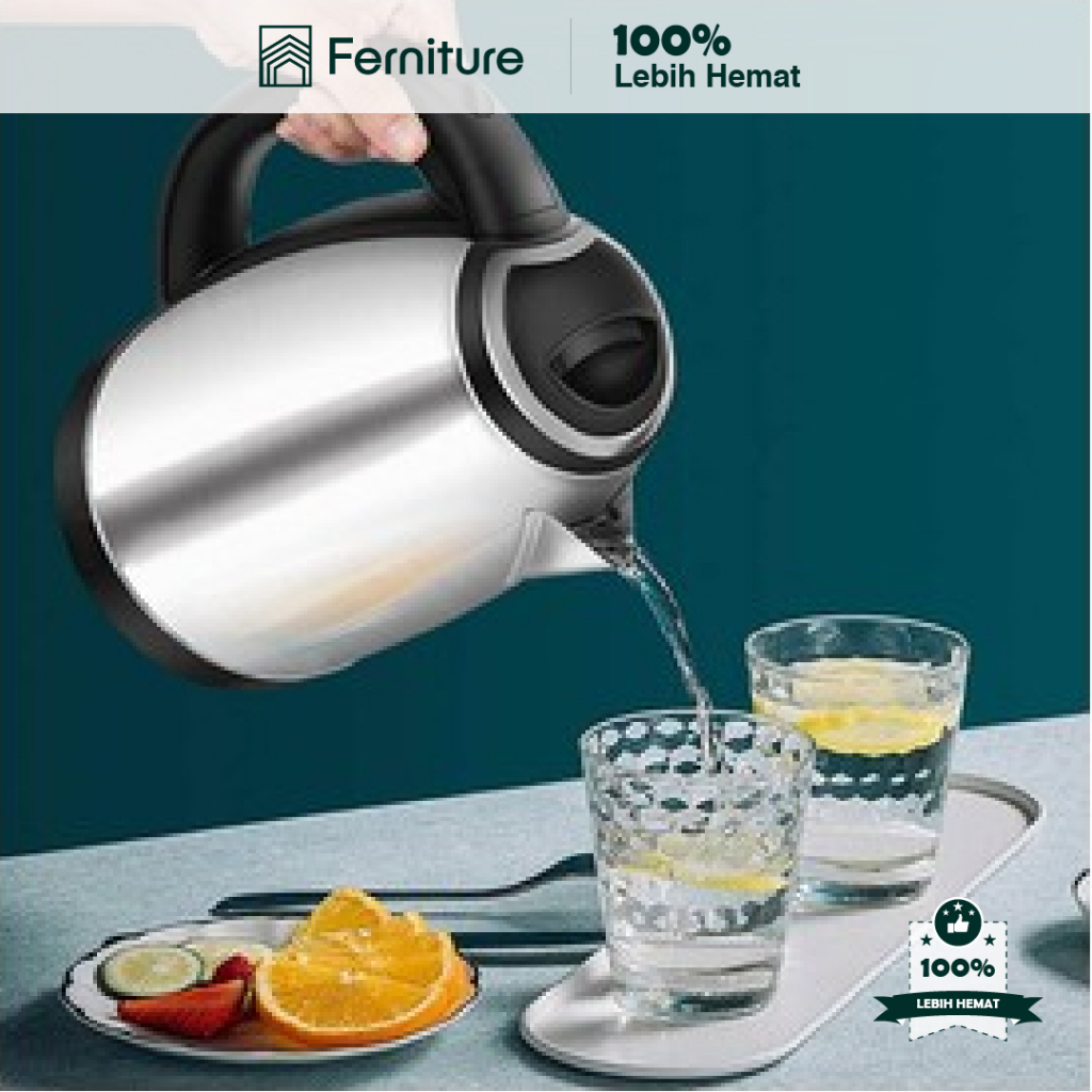 Jual Termos Teko Listrik Kettle Pemanas Air Panas Stainless 2 Liter ...