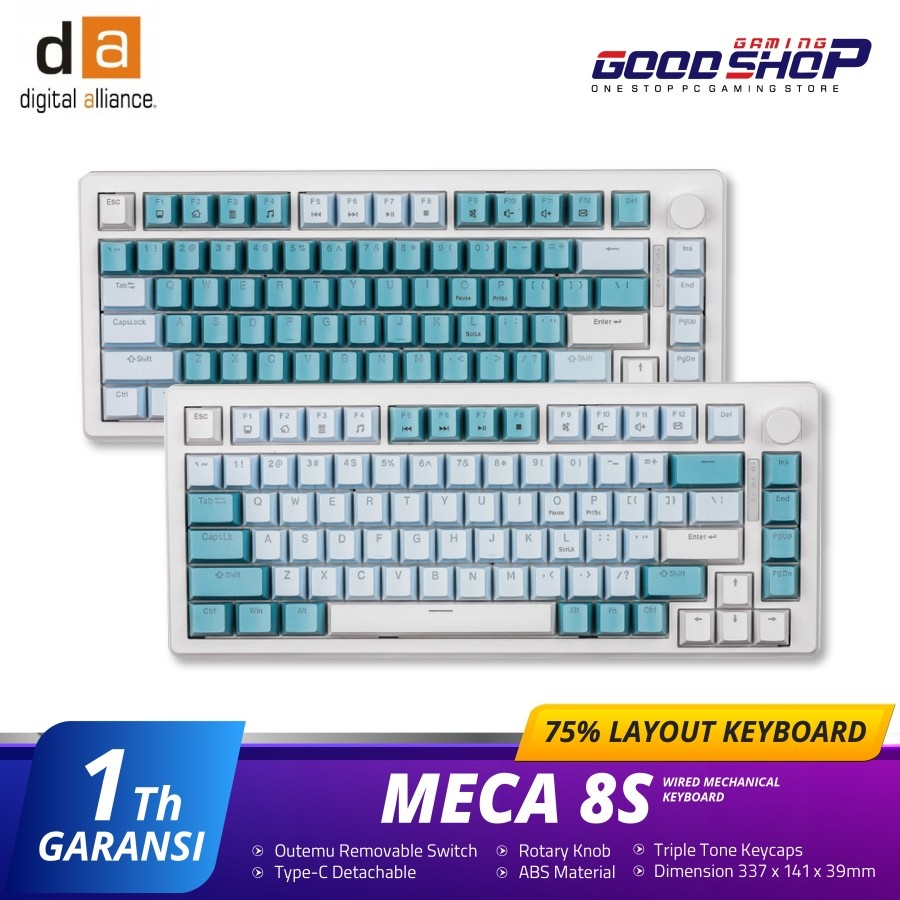 Jual Digital Alliance Meca 8S 75% With Knob Button Gaming Keyboard ...