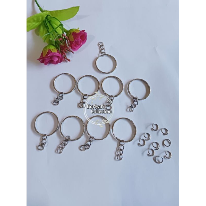 Jual (Isi 144pc)Ring Gantungan Kunci Gerigi Rantai 2,5cm | Shopee Indonesia