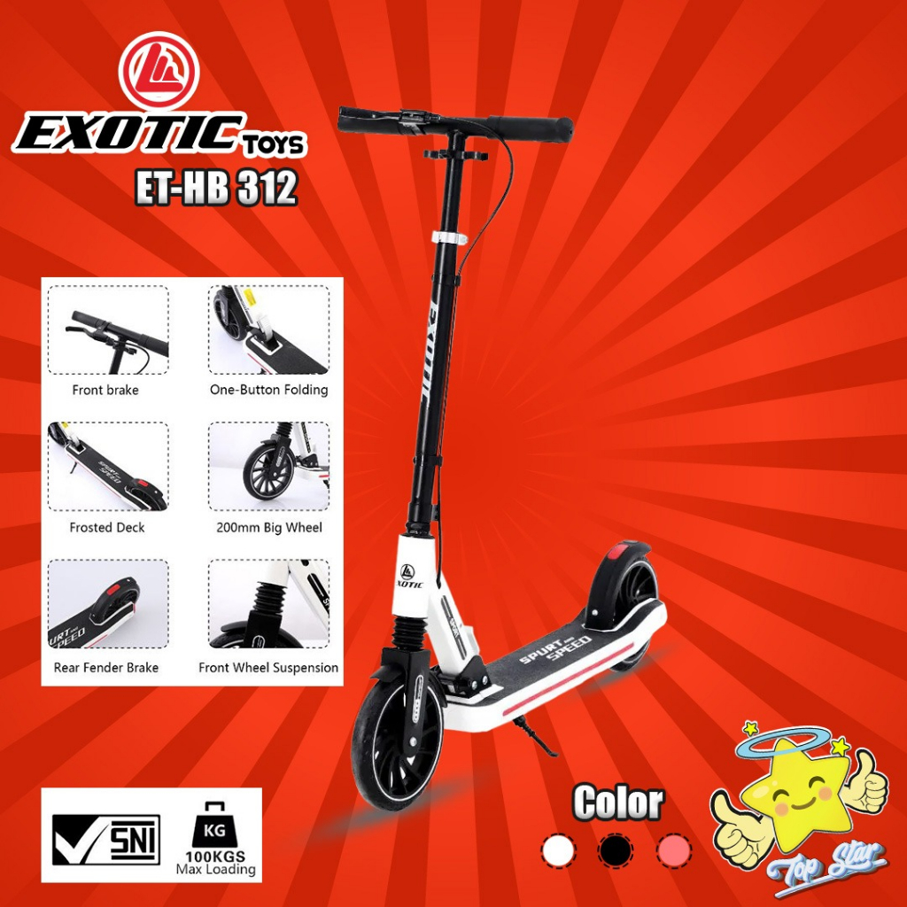 Jual SCOOTER ANAK DEWASA EXOTIC ET HB 312 // SCOOTER ANAK DEWASA EXOTIC ...