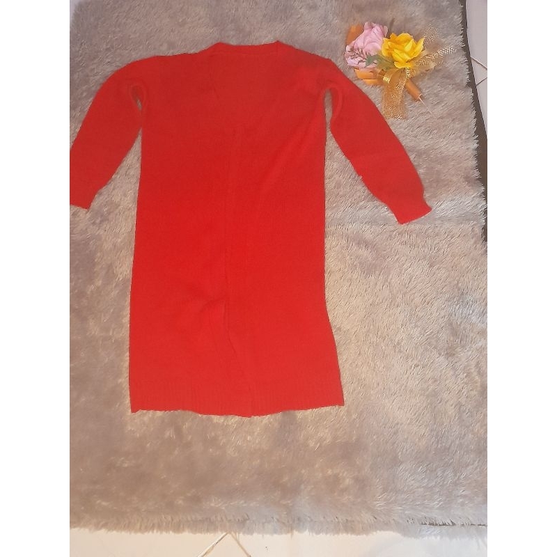 Jual cardigan bocil merah | Shopee Indonesia