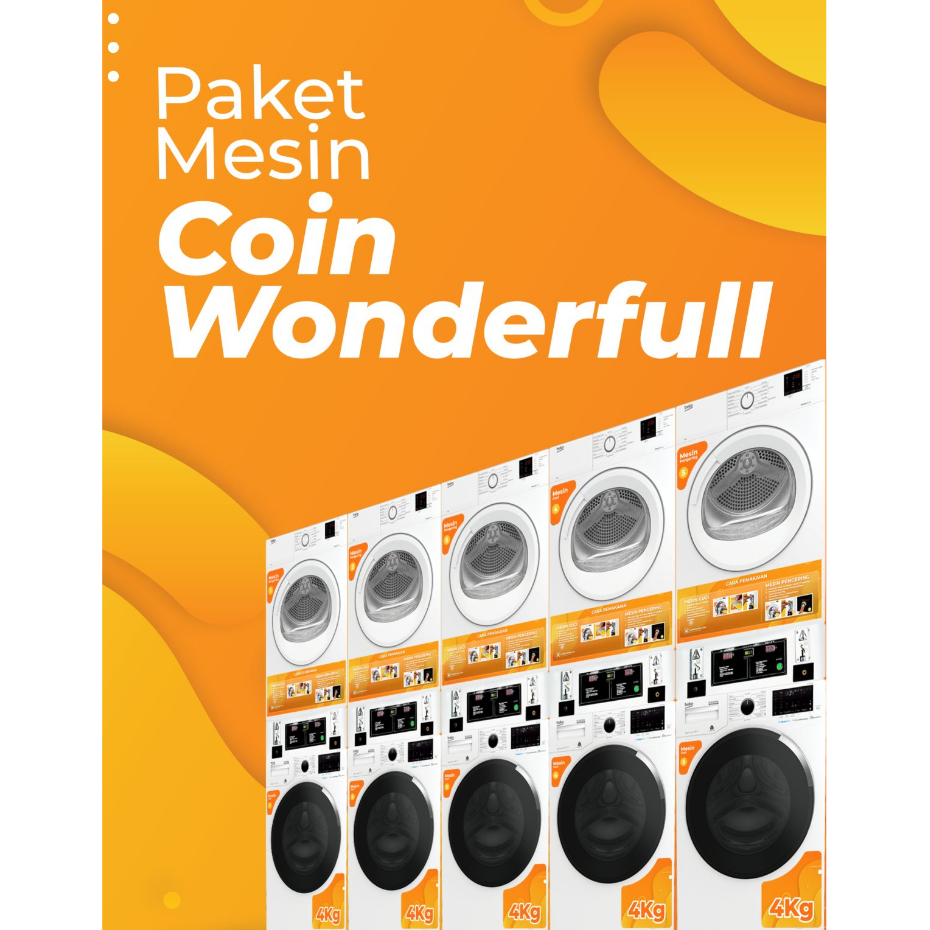 Jual Paket Laundry Koin 5 Stack Paket Mesin Laundry Koin Paket Usaha ...