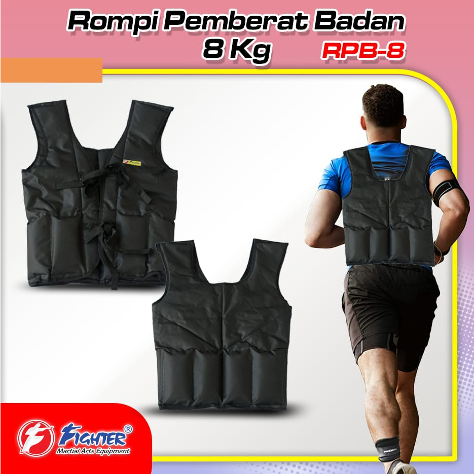 Jual Rompi Pemberat Badan 8kg RPB-8-FIGHTER | Shopee Indonesia