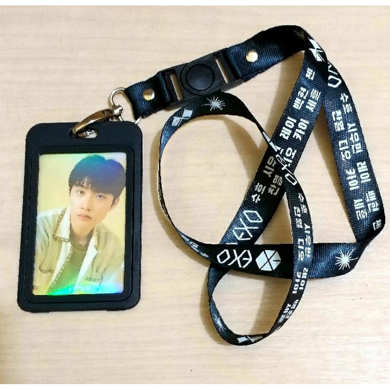 Jual Set ID Card Tag / Lanyard 2 Sisi Pc Hologram Kpop - EXO Semua Member | Shopee Indonesia