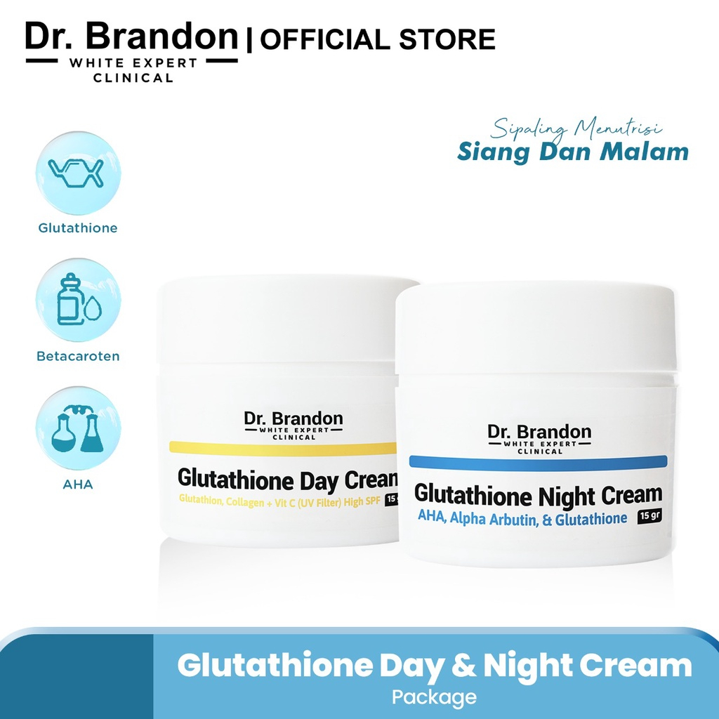 Jual Dr. Brandon Glutathione Day & Night Cream Package | Shopee Indonesia