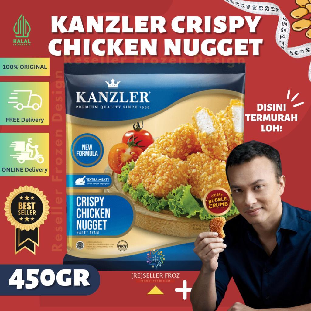 Jual KANZLER CRISPY NUGGET 450GR | PREMIUM KENZLER NAGET AYAM KRISPI ...