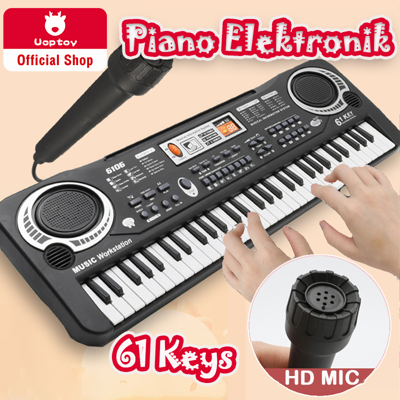 Jual Uoptoy Piano Keyboard Anak Piano Elektronik Multifungsi Piano 61 ...