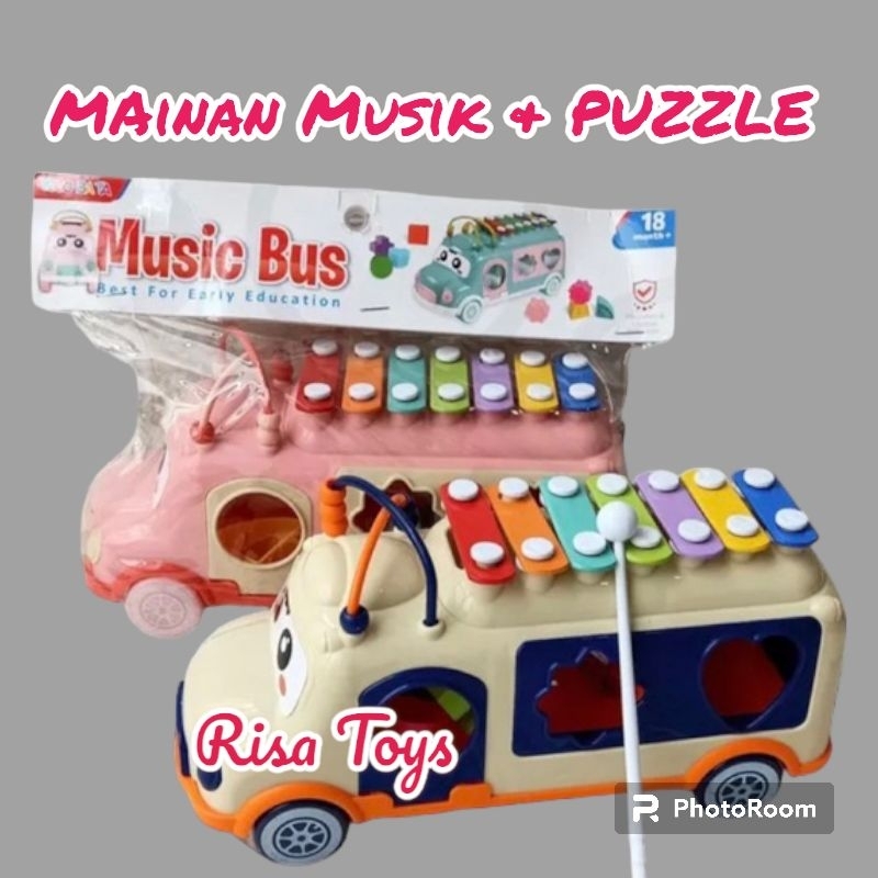 Jual MAINAN EDUKATIF BUS KTG YE 19 dan YE 20 / BUS XYLOPHONE MUSIC ...