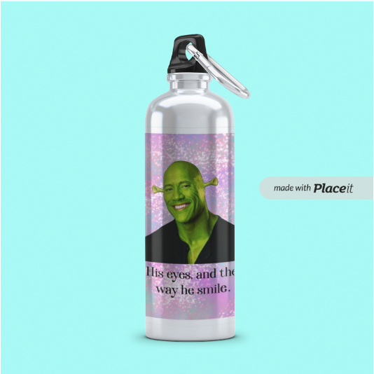 Jual Botol Sport meme The shrock The Rock | Shopee Indonesia