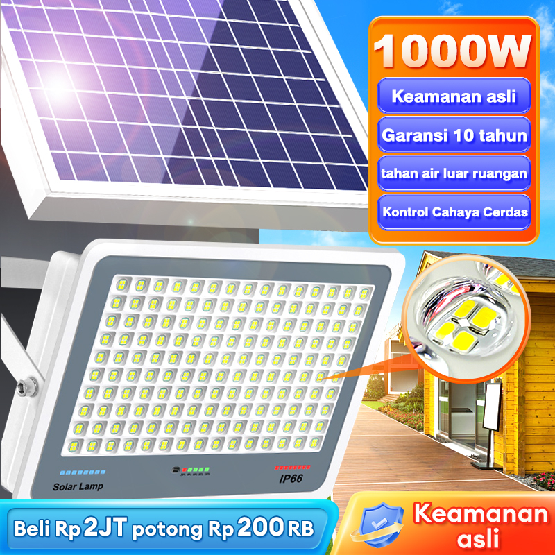 Jual 【Garansi 10 tahun】 Lampu Solar cell lampu sorot tenaga surya Ready ...