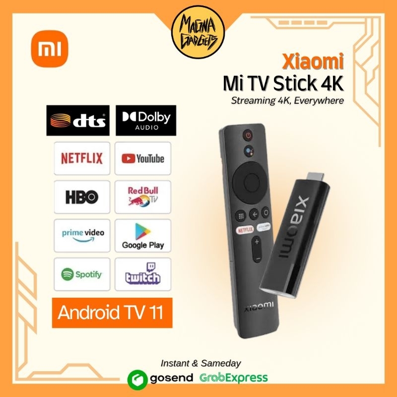 Jual Xiaomi Mi TV Stick 4K Android 11 Smart TV Ultra HD Dolby DTS ...