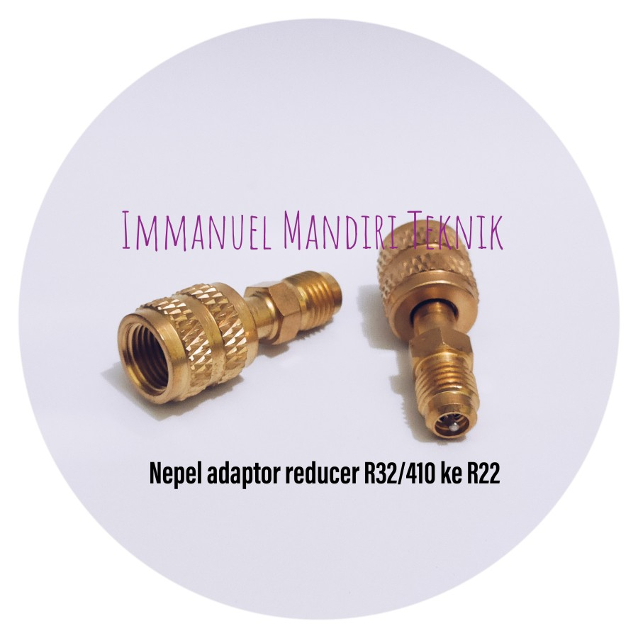 Jual Nepel adaptor R32/410 ke R22 / Konektor reducer R32/410 to R22 ...