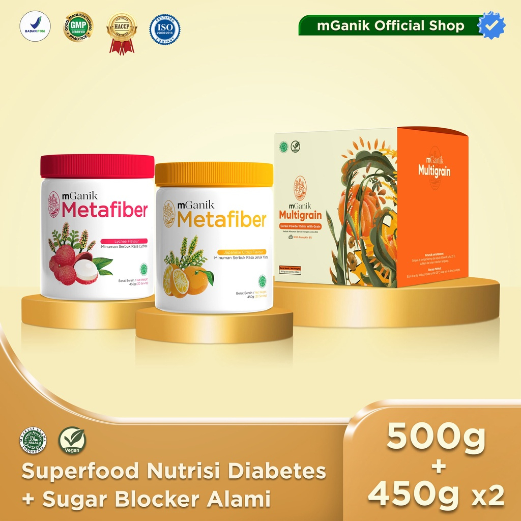 Jual METAFIBER mGanik / Rasa Lychee & Jeruk Yuzu / m Ganik Meta Fiber ...