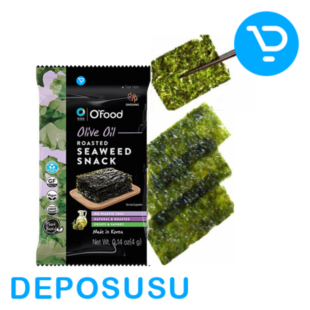 Jual OFOOD O'Food Olive Oil Roasted Seaweed Chung Jung One Snack 4g ...