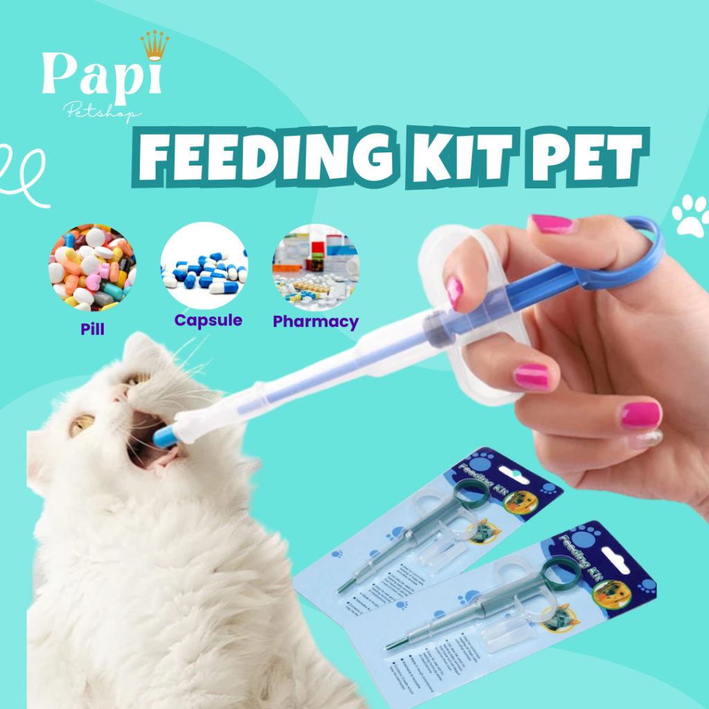 Jual Alat Pelontar Pil Tablet Obat Hewan Feeding Kit Kucing Feeding Kit ...