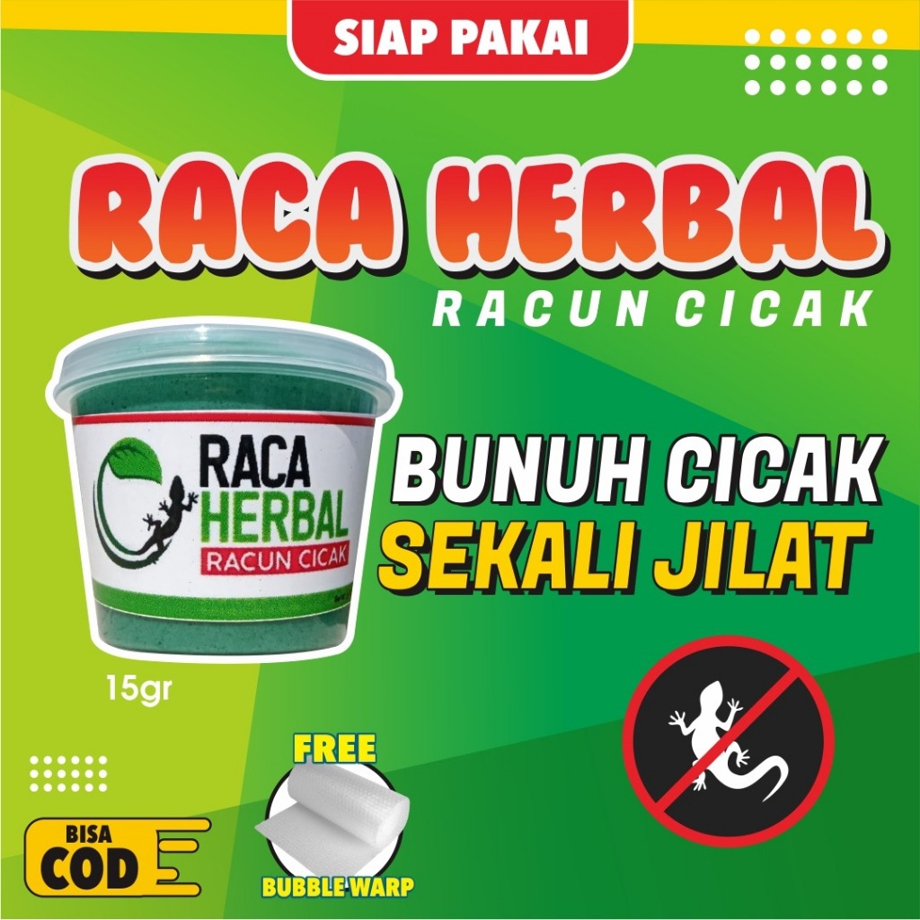 Jual PEMBASMI CICAK AMPUH " RACA HERBAL " ( MERAKYAT KUALITAS BINTANG ...