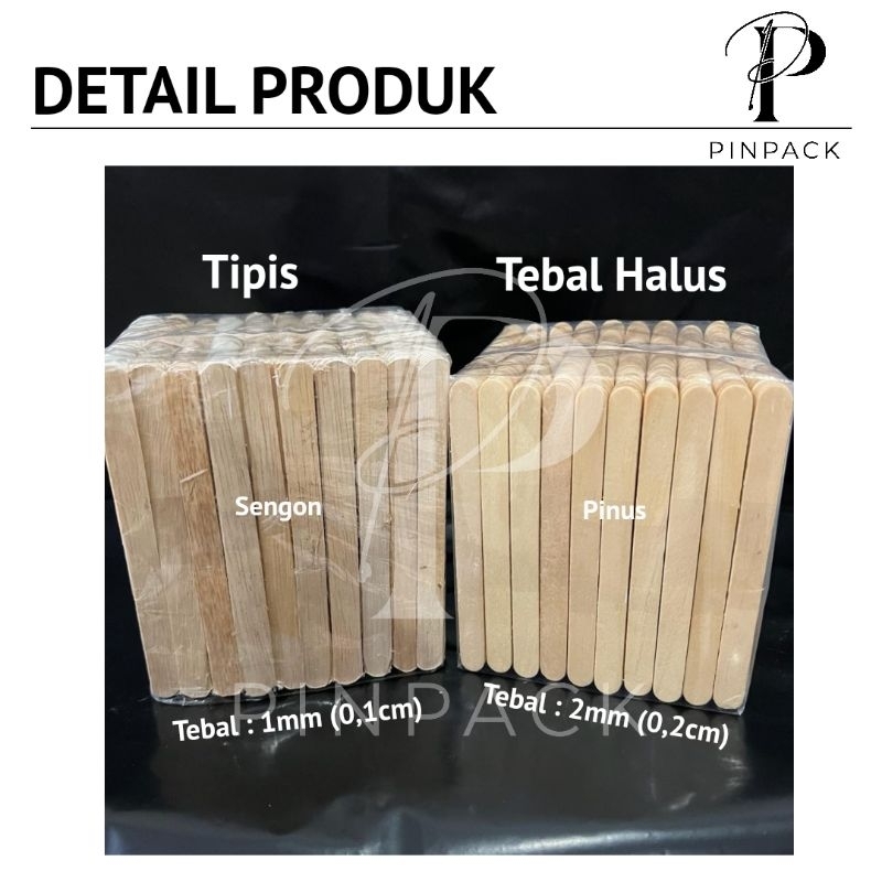 Jual [HARGA 1 DUS] Stik Es Krim / Stick Ice Cream Kayu Ringan dan Tebal ...