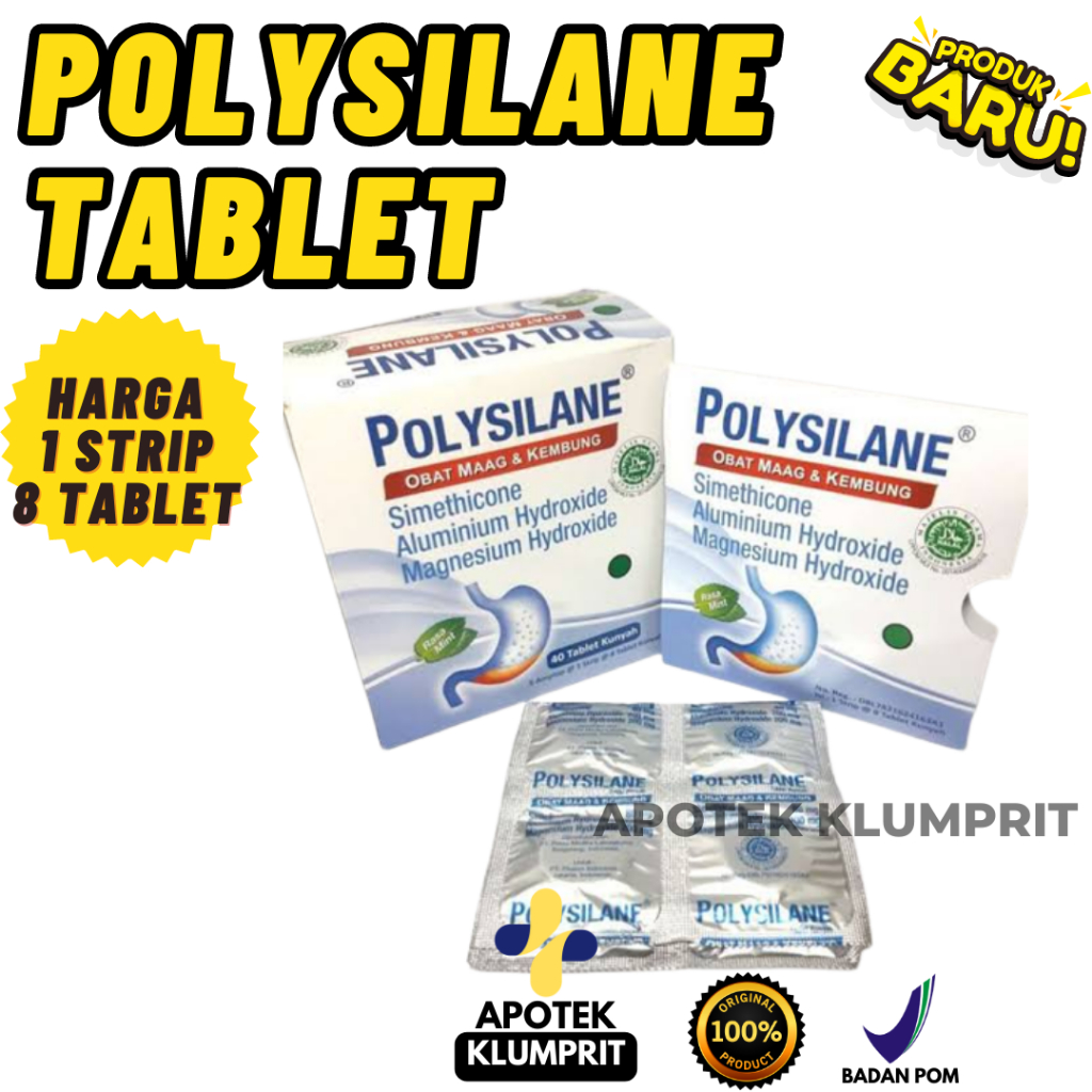 Jual POLYSILANE TABLET / OBAT MAAG / OBAT LAMBUNG | Shopee Indonesia
