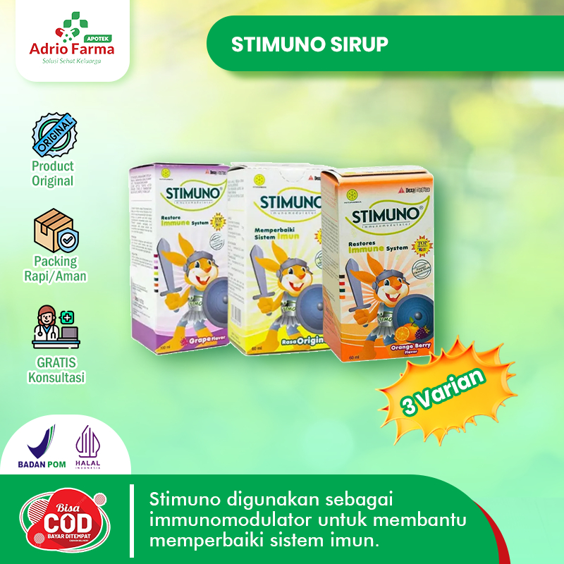 Jual STIMUNO Syrup - BOTOL @ 60ml - All Varian - Multivitamin ...