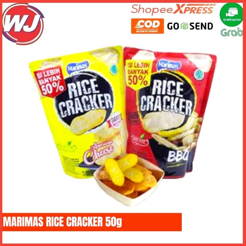 Jual MARIMAS RICE CRACKER ALL VARIAN 50g | Shopee Indonesia