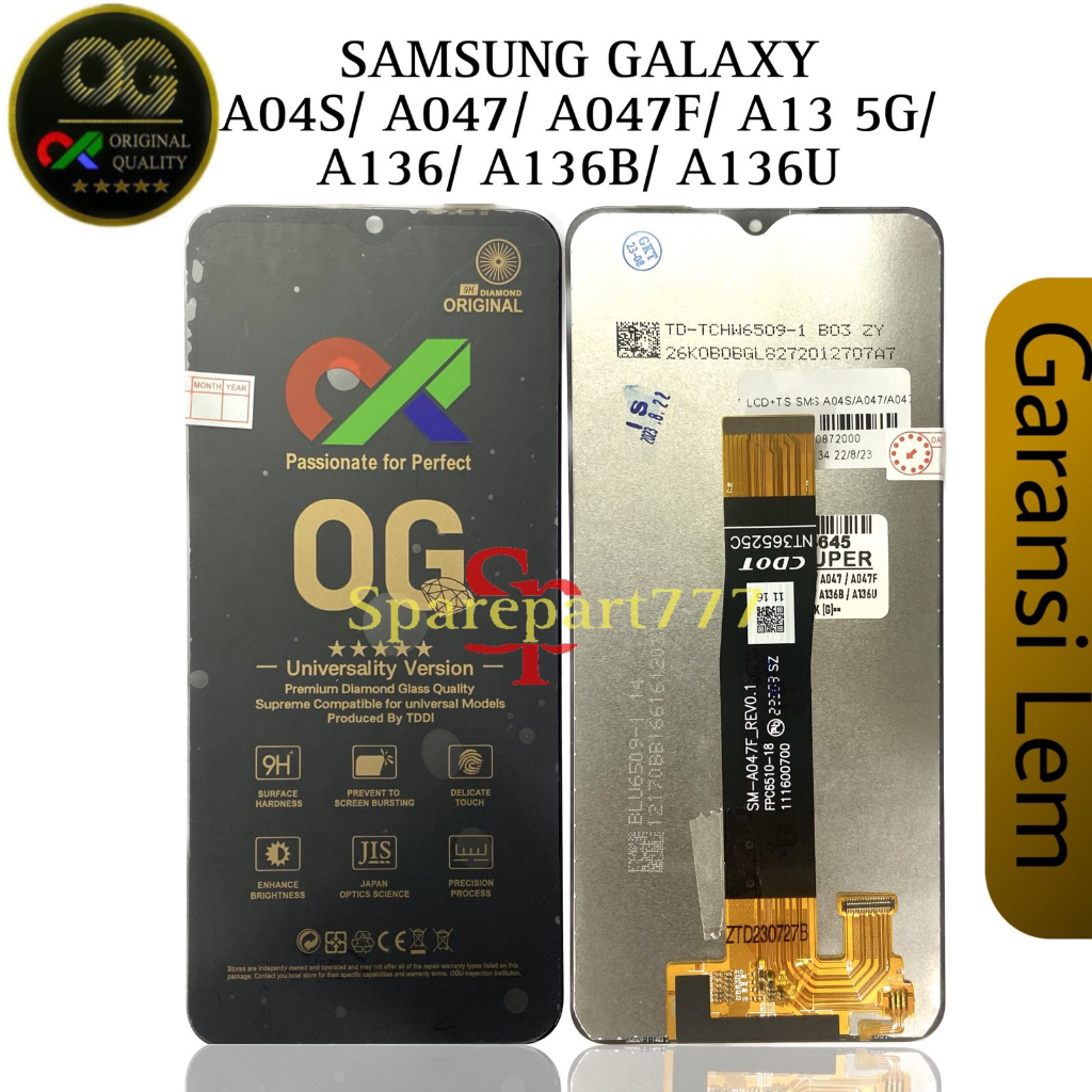 Jual ORIGINAL SUPER OG - LCD Touchscreen Fullset Samsung Galaxy A04S / A047 / A047F / A13 5G ...