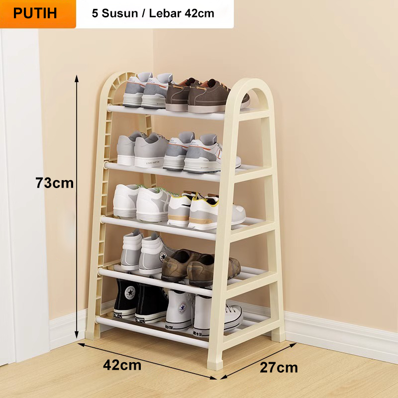 Jual MOS MALL Rak Sepatu Susun Anti Karat Shoe Rack Sandal Holder Rak ...