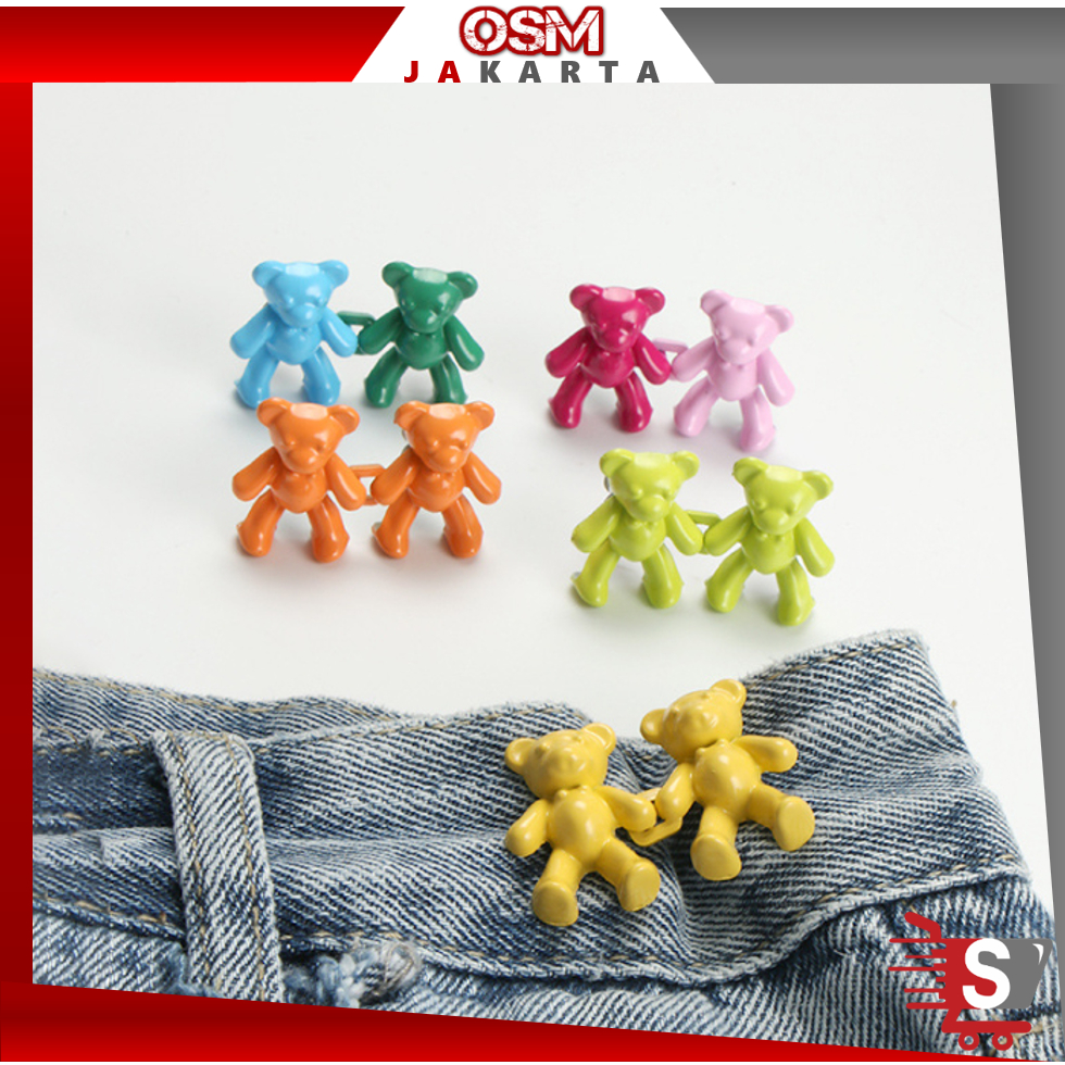 Jual OSM JKT 5954 Kancing Jeans Bentuk Beruang Dapat Dilepas Pasang ...