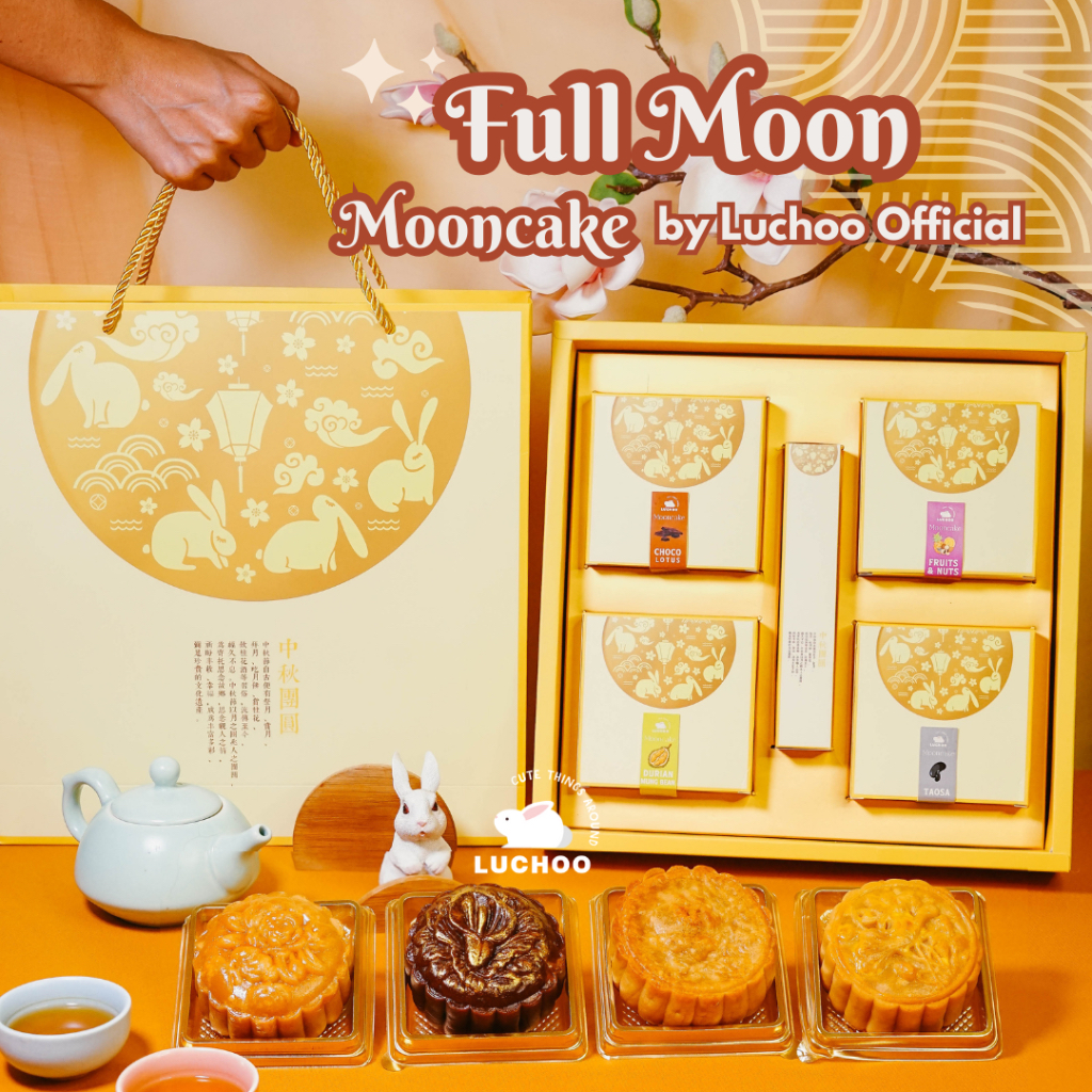 Jual FULL MOON MOONCAKE by Luchoo Official, Kue Bulan, (yue bing) 1 set ...