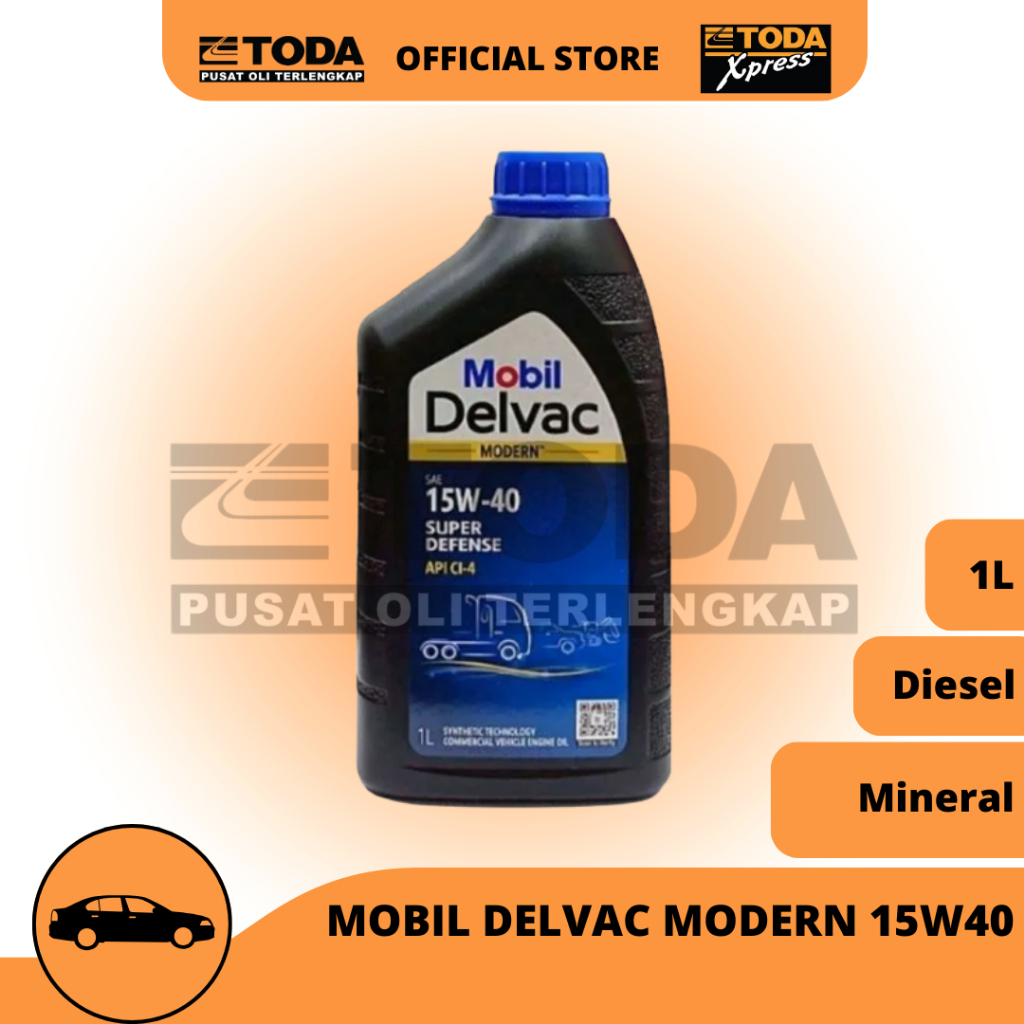 Jual Mobil Delvac Modern 15W40 API CI-4/SL 1 Liter Oli Mobil Diesel ...