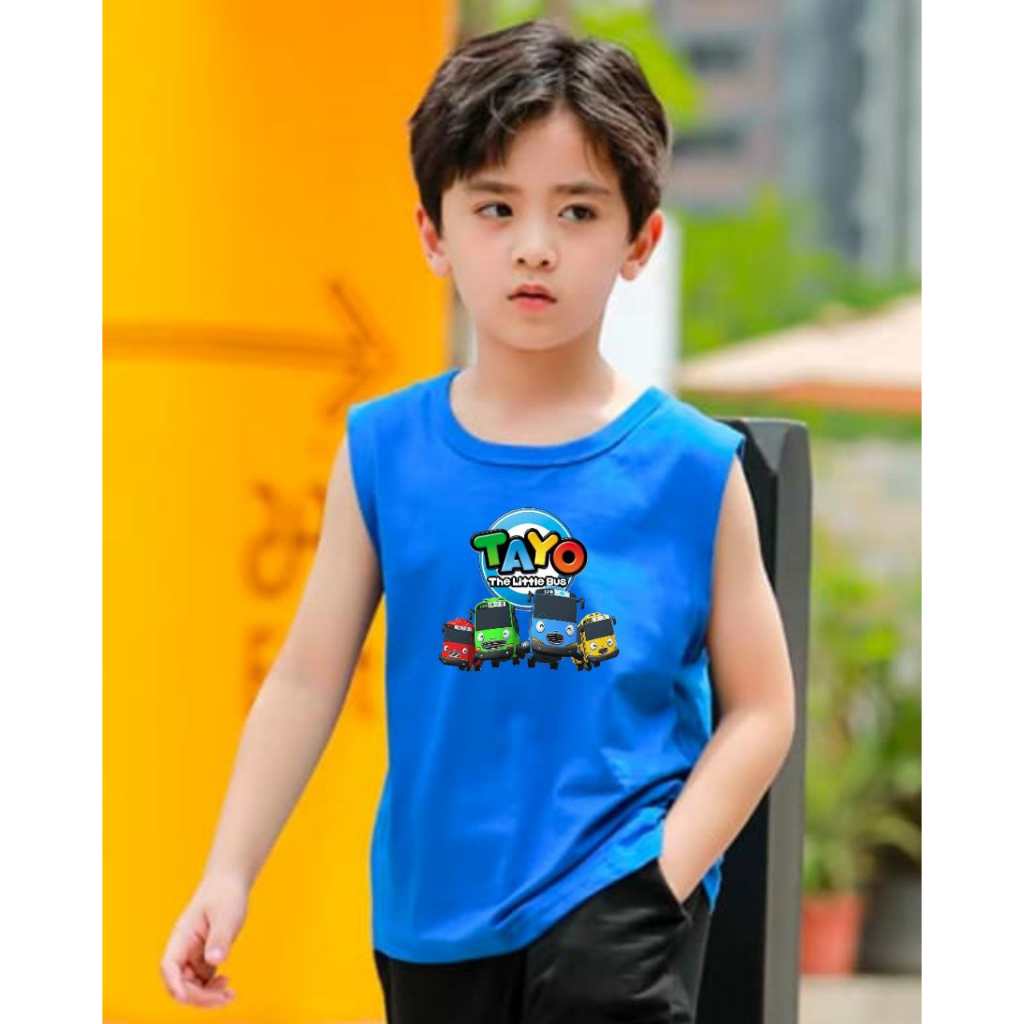 Jual SINGLET ANAK LAKI-LAKI-SINGLET ANAK GAMBAR TAYO-KAOS SINGLET KEREN ...