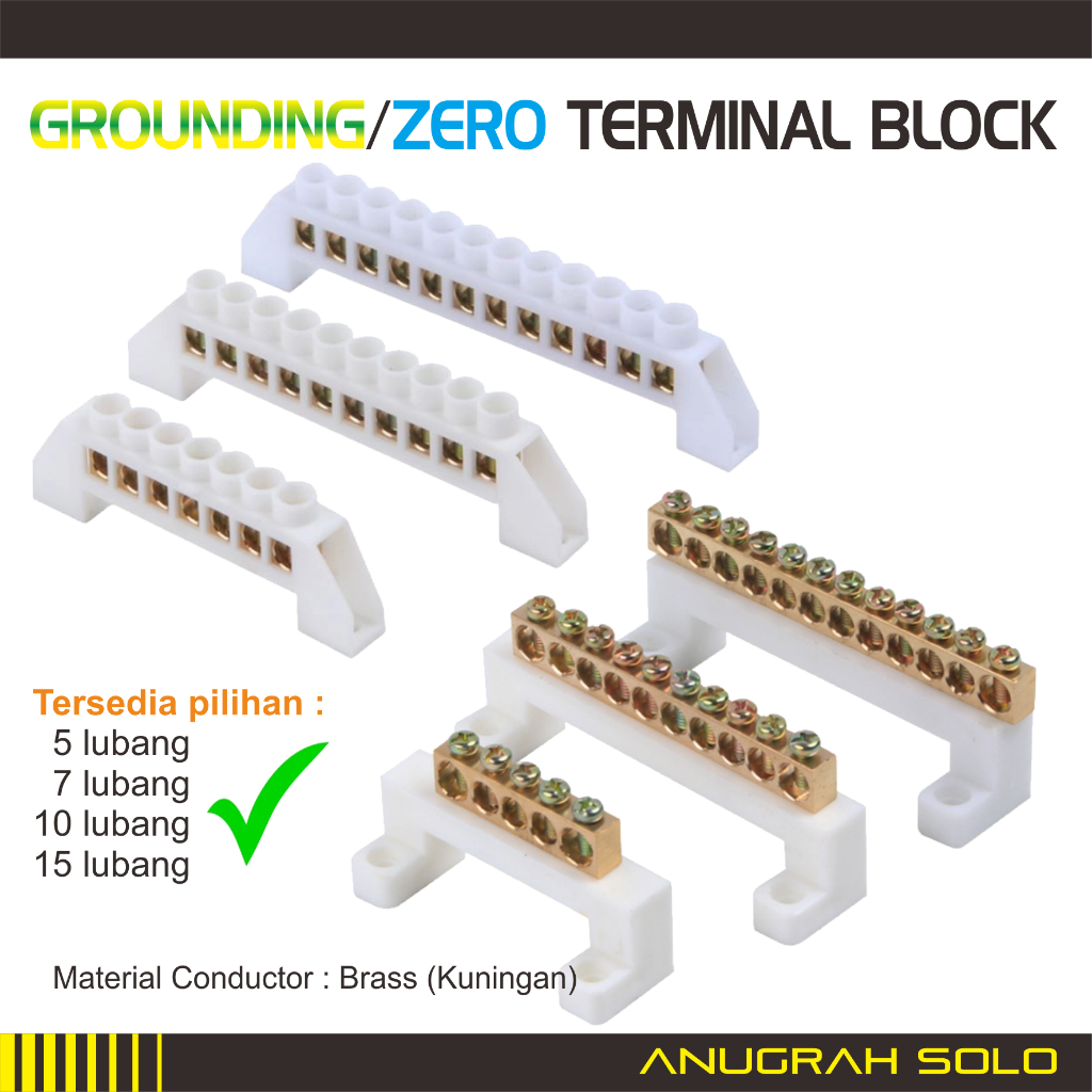 Jual Terminal Grounding Busbar dengan Isolasi Terminal Arde Terminal ...