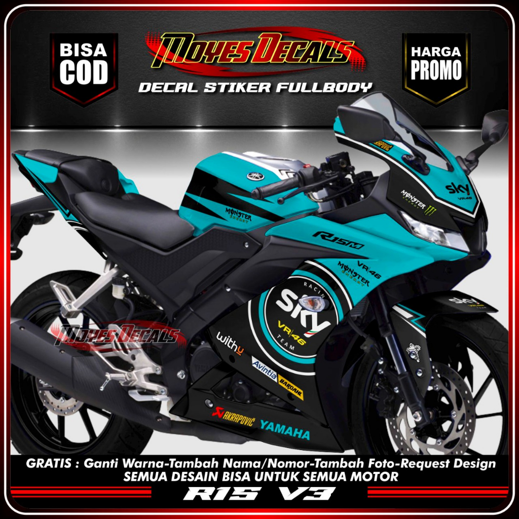 Jual Decal R15 V3 Full Body Keren Stiker R15 V3 Full Body Keren ...