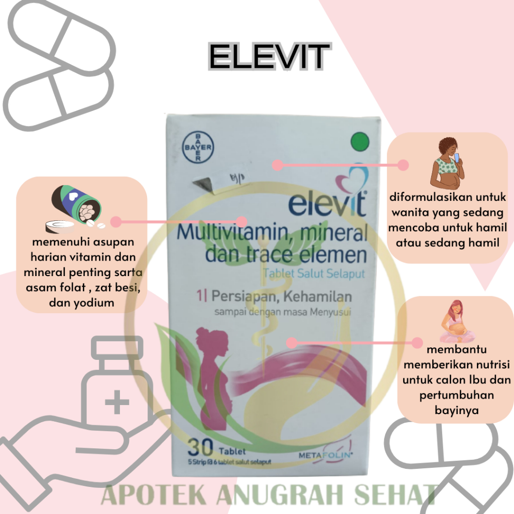 Jual ELEVIT Multivitamin, Mineral dan Trace Elemen | Shopee Indonesia