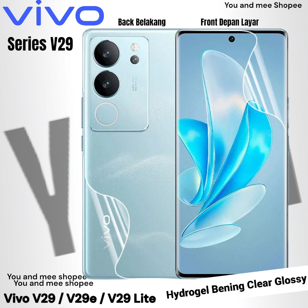 Jual Hydrogel Clear Front-Back VIVO V50 V40 Lite V40e V30 V30e V29 5G" V29E V27 V27e Y100 V25 ...