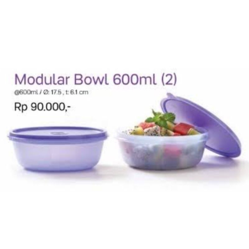 Jual Modular bowl tupperware 600 ml | Shopee Indonesia