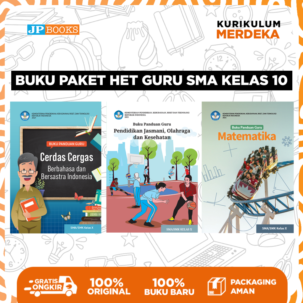 Jual JP Books – (KURIKULUM TERBARU) Buku Guru / Buku Teks HET Kurmer Sekolah SMA Kelas 10 ...